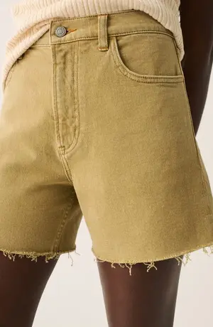 Faherty Brand Raw Edge Sunwashed Stretch Denim Shorts