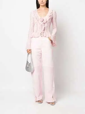 Blumarine Mid-rise Wide-leg Jeans