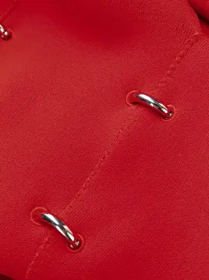 Alexander McQueen Off-shoulder Mini Dress - Red
