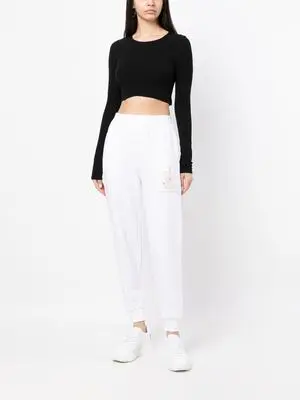 Stella McCartney Graphic-print Tapered Track Pants - White
