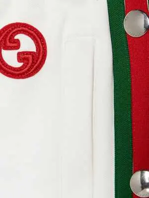 Gucci Web-stripe Press-stud Track Pants