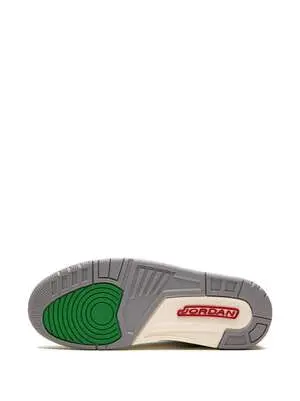 JORDAN Air 3 Lucky Green Sneakers - White