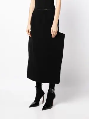 Maticevski Pureness Cut Away Skirt - Black