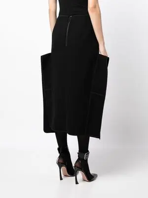 Maticevski Pureness Cut Away Skirt - Black