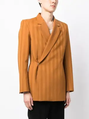 EGONLAB Egonic Striped Double-breasted Blazer