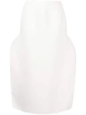 Maticevski Pureness Cut Away Skirt - White