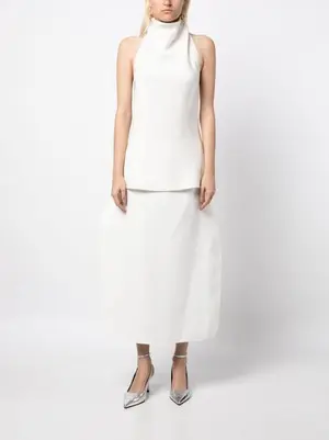 Maticevski Pureness Cut Away Skirt - White