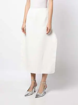 Maticevski Pureness Cut Away Skirt - White