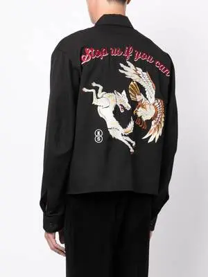 SULVAM X Kozaburo Embroidered Shirt Jacket