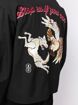 SULVAM X Kozaburo Embroidered Shirt Jacket