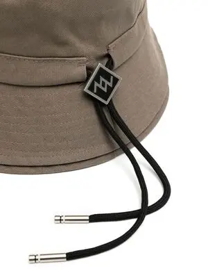 SONGZIO Logo-plaque Drawstring Bucket Hat