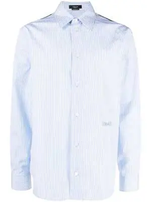 Versace Seashell Baroque Striped Shirt