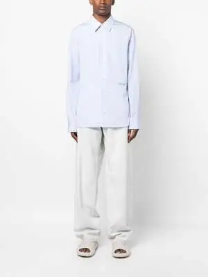 Versace Seashell Baroque Striped Shirt