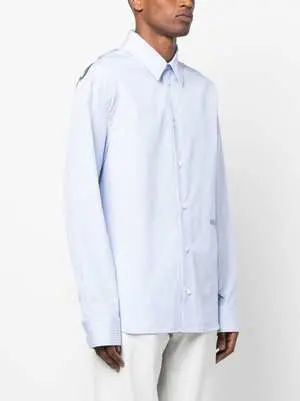 Versace Seashell Baroque Striped Shirt