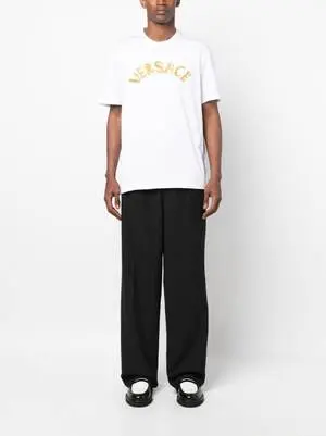 Versace Seashell Baroque Cotton T-shirt - White
