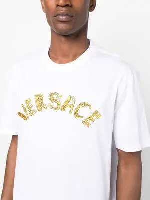 Versace Seashell Baroque Cotton T-shirt - White