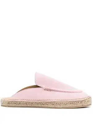 SCAROSSO Belen Suede Espadrilles - Pink