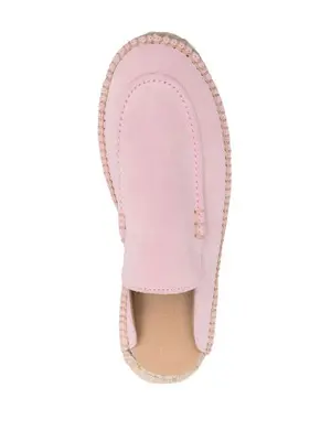SCAROSSO Belen Suede Espadrilles - Pink