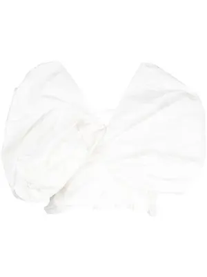 JNBY Ruffled Cotton Cropped Top