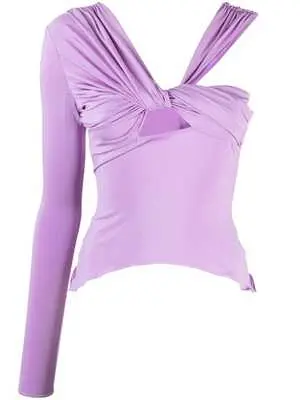 NENSI DOJAKA One-shoulder Asymmetric Top - Purple