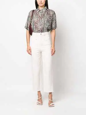 Isabel Marant Bilya Oversized Paisley-print Shirt