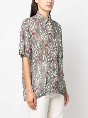 Isabel Marant Bilya Oversized Paisley-print Shirt
