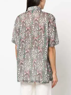 Isabel Marant Bilya Oversized Paisley-print Shirt