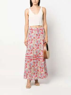 Ba&sh Aliya Graphic-print Skirt