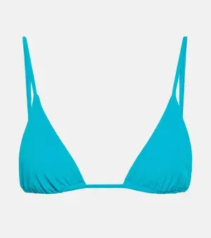 Jade Swim Via Triangle Bikini Top - Blue