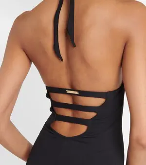 ALEXANDRA MIRO Cindy Cutout Halterneck Swimsuit