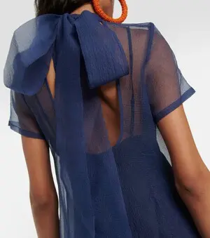 Staud Calluna Organza Gown - Blue