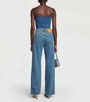 Giuseppe Di Morabito Denim Bustier Top