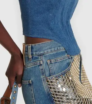 Giuseppe Di Morabito Denim Bustier Top