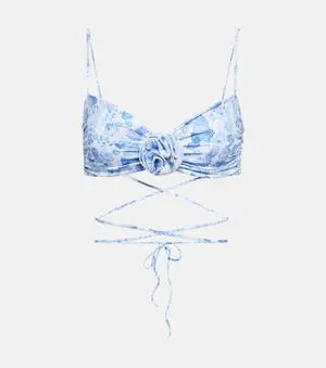 Magda Butrym Floral Bikini Top - Multicoloured