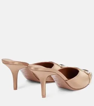 MALONE SOULIERS Missy 85 Embellished Mules - Brown