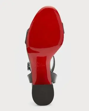CHRISTIAN LOUBOUTIN 55mm Miss Sab Patent Pumps - Black