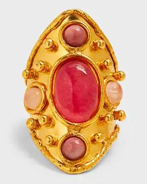 Sylvia Toledano Sylvia Toledano Little Byzance Adjustable Ring Pink