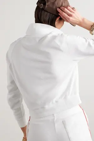 SPORTY & RICH - + Prince Embroidered Cotton-terry Sweatshirt