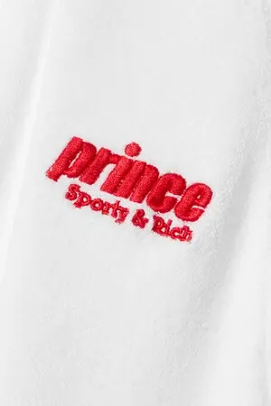 SPORTY & RICH - + Prince Embroidered Cotton-terry Sweatshirt