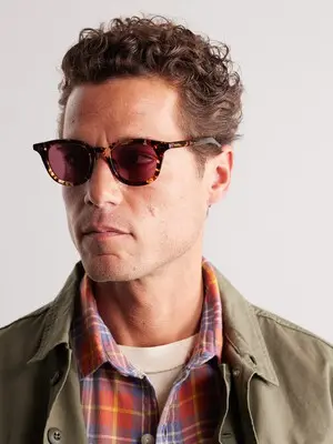 Native Sons Guerrero Square-Frame Acetate Sunglasses In