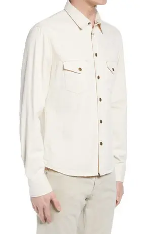 Billy Reid Organic Cotton Denim Button-up Shirt