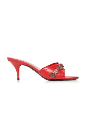 Balenciaga - Cagole Leather Sandals