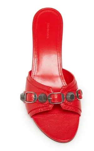 Balenciaga - Cagole Leather Sandals
