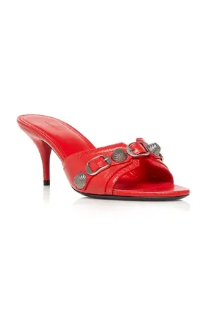 Balenciaga - Cagole Leather Sandals