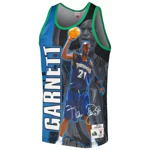 Mitchell & Ness Kevin Garnett Minnesota Timberwolves 2003-04 Hardwood Classics Player Burst Tank Top - Black
