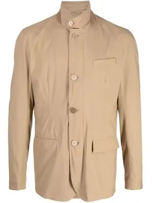 Herno Button-up Single-breasted Blazer - Brown