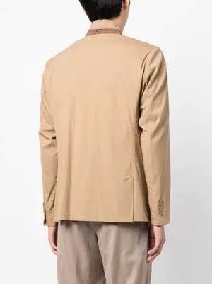 Herno Button-up Single-breasted Blazer - Brown