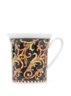 Versace X Rosenthal Barocco Porcelain Mug - Black
