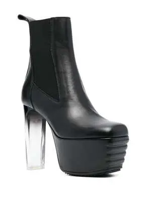 Rick Owens 145mm Leather Platform Boots