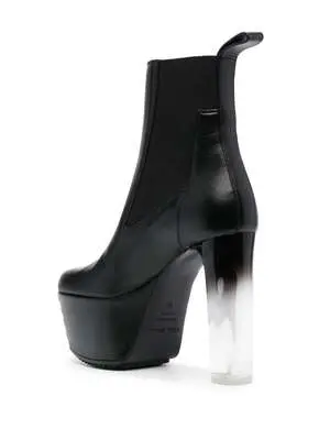 Rick Owens 145mm Leather Platform Boots